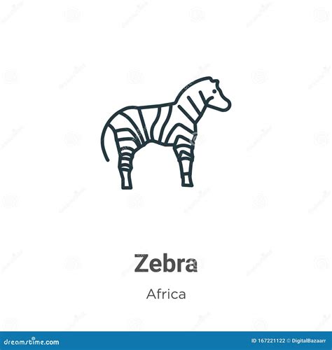 Zebra Outline Silhouette Stock Image 27178741