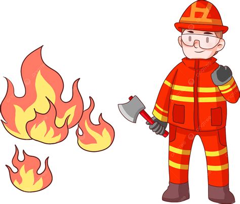 رسم رجل الإطفاء