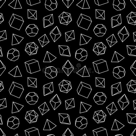 Seamless Pattern Of Dice For Board Games Stock Illustration