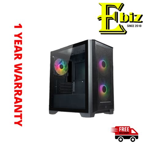 TECWARE Edge M2 MATX Casing With 3 Units ARGB Fan Lazada