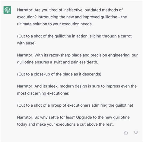 The All New Guillotine Make Your Executions A Cut Above The Rest Rchatgpt
