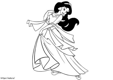 Princess Jasmine Coloring Page