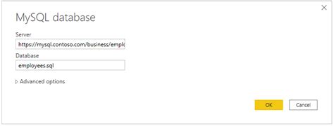 solved how to connect power bi to hosted mysql database i