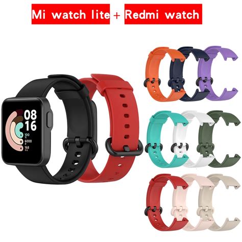 Pulseira De Silicone Para Xiaomi Mi Watch Lite Redmi Shopee Brasil