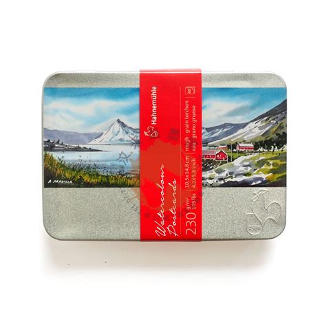 Hahnemuhle哈內姆勒水彩明信片230gm² 鐵盒 中粗紋粗紋【汶采】 蝦皮購物