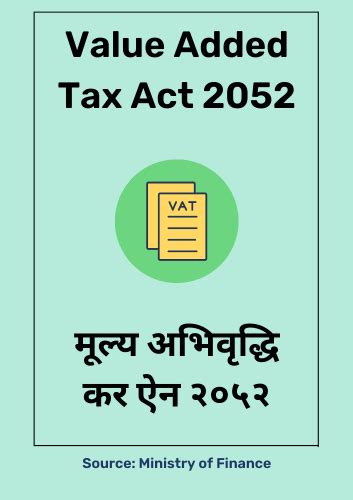 Value Added Tax Act 2052 मूल्य अभिवृद्धि कर ऐन २०५२ Company Khata