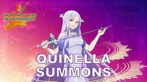 Sword Art Online Alicization Rising Steel Rewards From The High Pontifex Quinella Summons