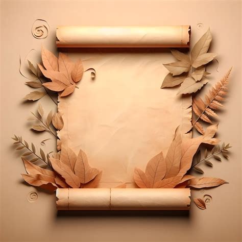 Premium Photo Paper Scroll Background