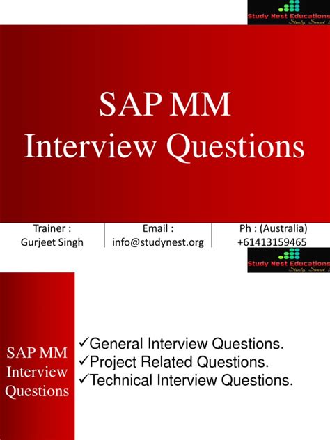 Sap Mm Interview Questions Pdf Business Computing And Information Technology
