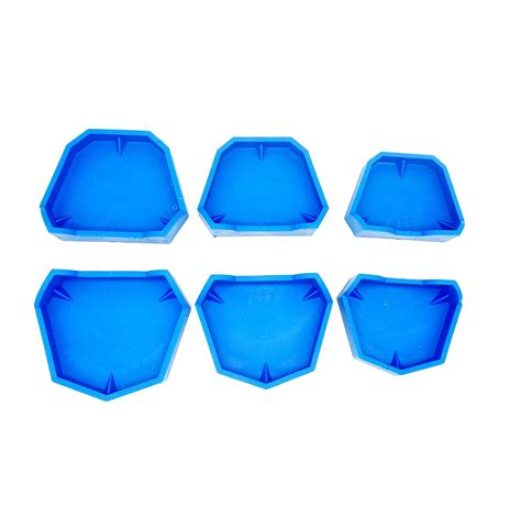 Juego de 6 moldes de base de modelos dentales para moldes de impresión