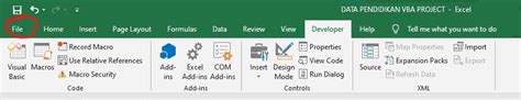 Cara Mengaktifkan Developer Mode Excel Excel Visual Basics For