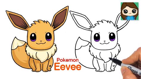 How To Draw Pokemon Eevee Easy Youtube