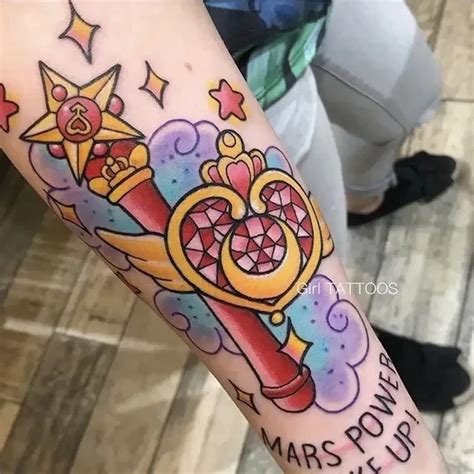 Sailor Moon Wand Tattoo