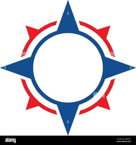 Compass Direction Icon Design Template Vector Isolated Illustration