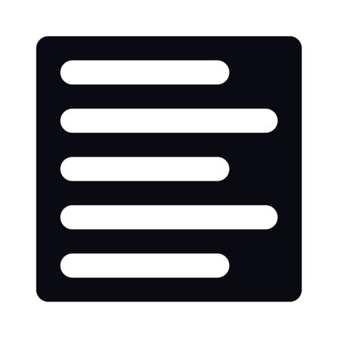 Align Left Generic Black Fill Icon
