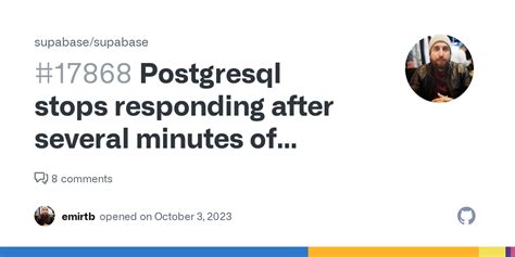 Postgresql Stops Responding After Several Minutes Of Inactivity With A