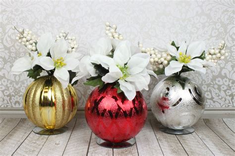 Christmas Table Centerpiece Diy Holiday Ornaments
