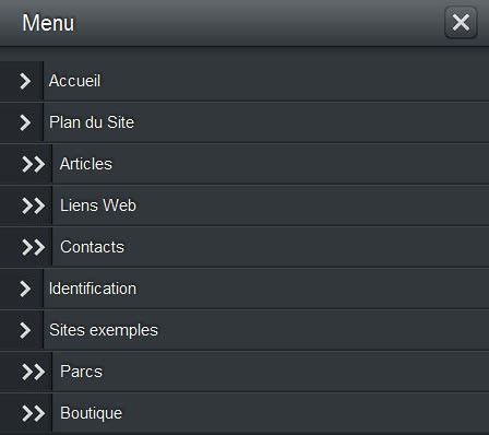 Accordeonmenu Mobile Plugin Joomlack Extensions Et Tutoriels Joomla
