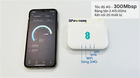Bộ phát WiFi lắp sim 4G Alcatel EE71 tốc độ 300Mbps, pin dùng 6-8h