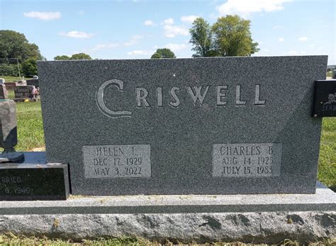 Charles Bryan Criswell 1925 1983 Mémorial Find A Grave