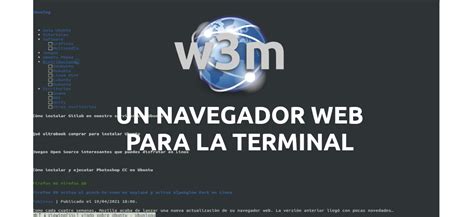 W3m Browser Web Berbasis Teks Yang Ringan Untuk Terminal