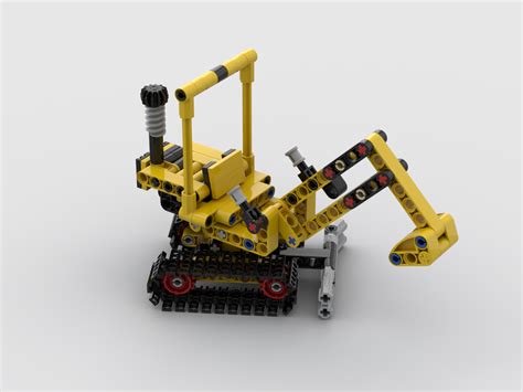 Lego Moc 42163 Mini Excavator By Larsagri Rebrickable Build With Lego