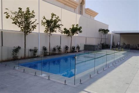 Frameless Glass Fence Aqua Safe Pool Sharjah Ajman Dubai Abu