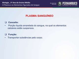 O Plasma E Os Elementos Figurados Do Sangue Pptx