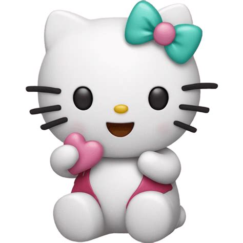 Hello Kitty Blowing A Kiss Emoji Ai Emoji Generator