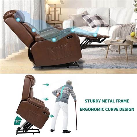 Yitahome Faux Leather Electric Power Lift Recliner Chair Sofa With
