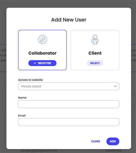 how to add collaborators in siteground siteground tutorials