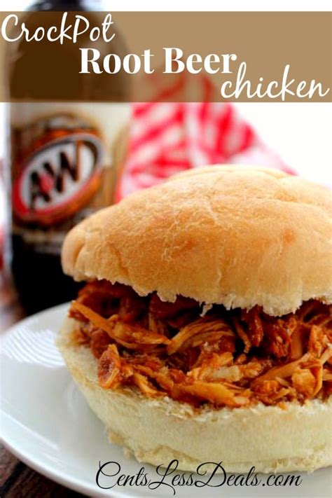Crockpot Root Beer Chicken Sandwiches Recipe Centsless Deals