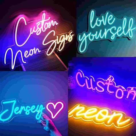 How To Create A Custom Neon Light Decorative Board At Home Custom Led
