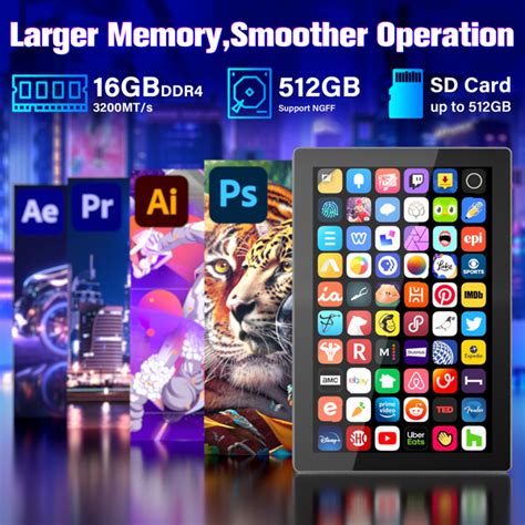 Higole F9b 7 Inch Screen Mini Pc Intel Celeron N100 16gb Ram 512gb