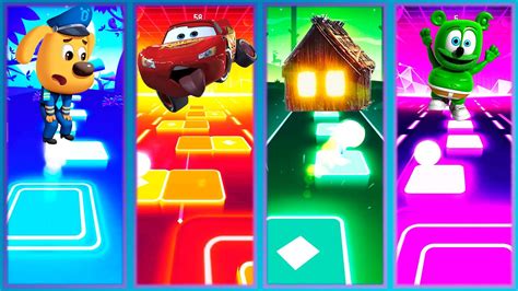 Sheriff LABRADOR McQueen Lightning Spider House Head GUmmy Bear WHO IS BEST YouTube