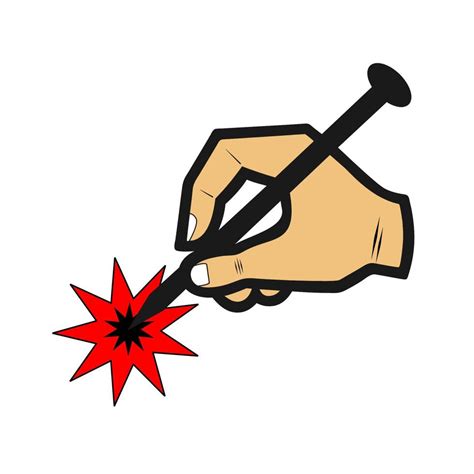 Hand Holding Nail For Election Vote Design Vector Illustration 19486580