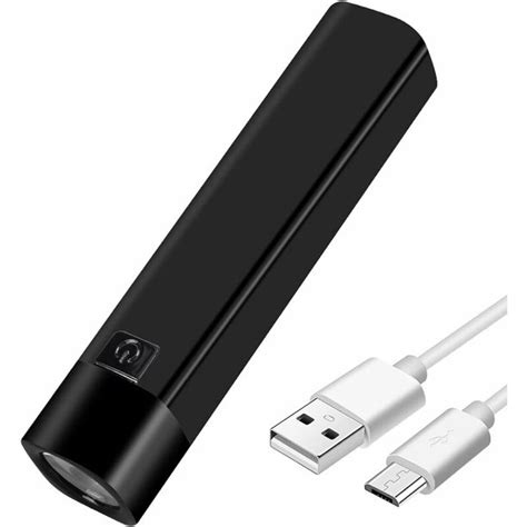 Antorcha Led Linterna Recargable Por Usb De 350 Lúmenes Mini Banco De