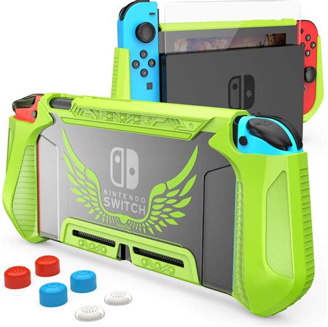 HEYSTOP Dockable Case Compatible With Nintendo Switch Cover TPU Case