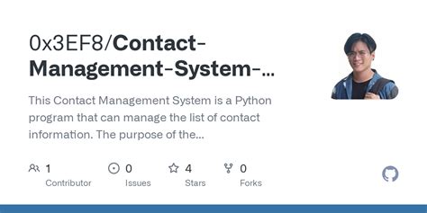 contact management system project in python index py at main · 0x3ef8