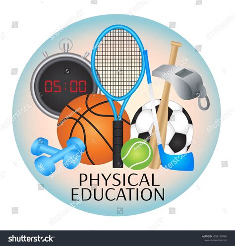 Physical Education Web Icon Images Vector Royalty Free Image Vector Physical Education