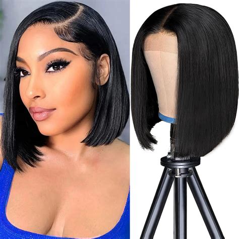 Eawwii Bob Wig Human Hair 13x4 Lace Front Wigs Short Bob
