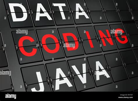 Programming Concept Coding On Airport Board Background Stock Photo Alamy