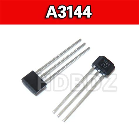 50pcs A3144 3144 Hall Sensor มอเตอร์ไร้แปรงมอเตอร์ไฟฟ้ามอเตอร์ To 92 Ic