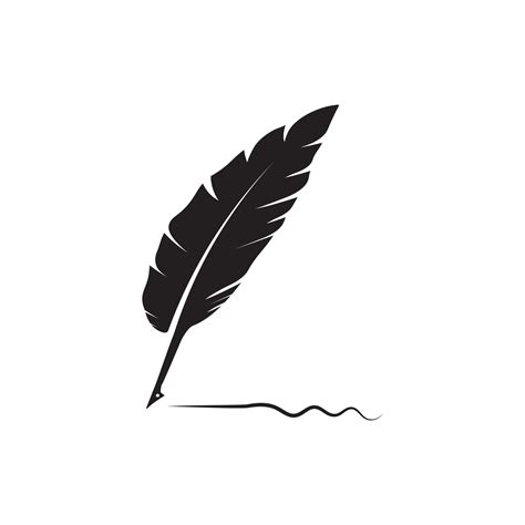 Quill Pen Logo 13784099 Vector Art At Vecteezy