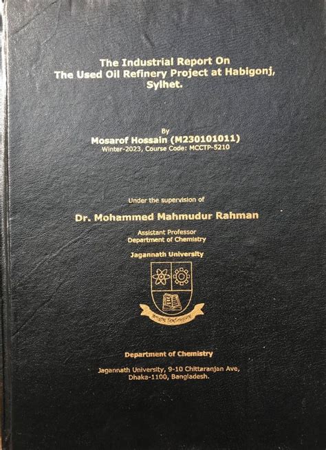 Mosarof Hossain On Linkedin Successful Submitted Project Report On