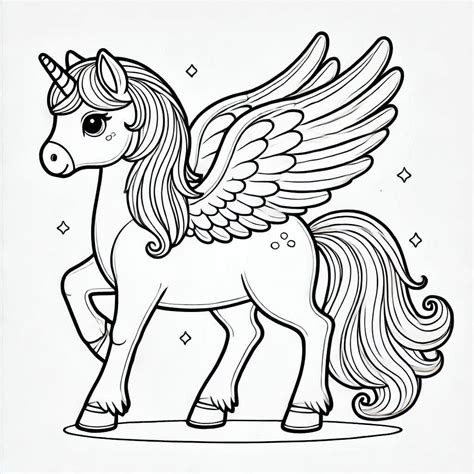 Desenhe Pégaso 4 Para Colorir Imprimir E Desenhar Coloringlibcom