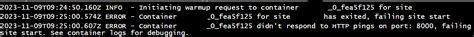 Python Container Test04cb91f00 Didnt Respond To Pings On Port