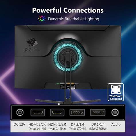Z Edge 27 1080p Full Hd 300hz 1 Ms Curved Gaming Monitor Hdmi X 2 Dp X 2