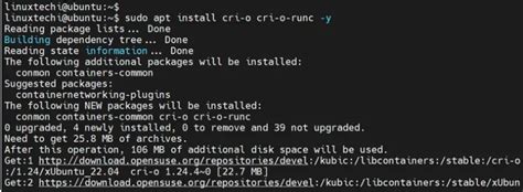 how to install cri o container runtime on ubuntu 22 04