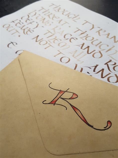 Lombardic R Rs My First Initial And I Couldnt Resist Doodling It On